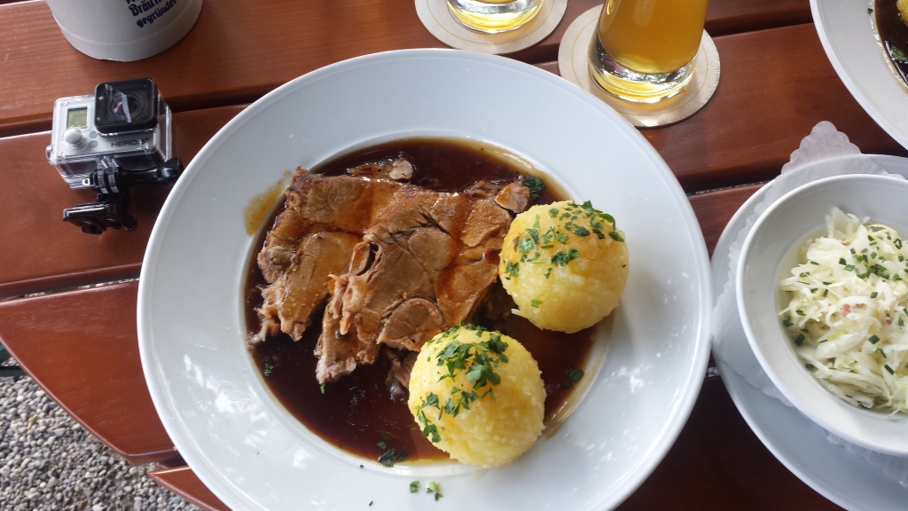 Eating a typical Bavarian dish | Franz Explorer